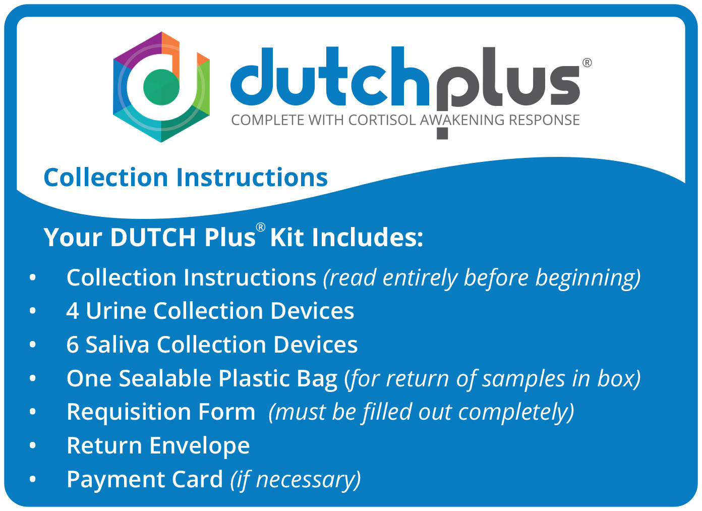 DUTCH Plus® Instructions - DUTCH Test