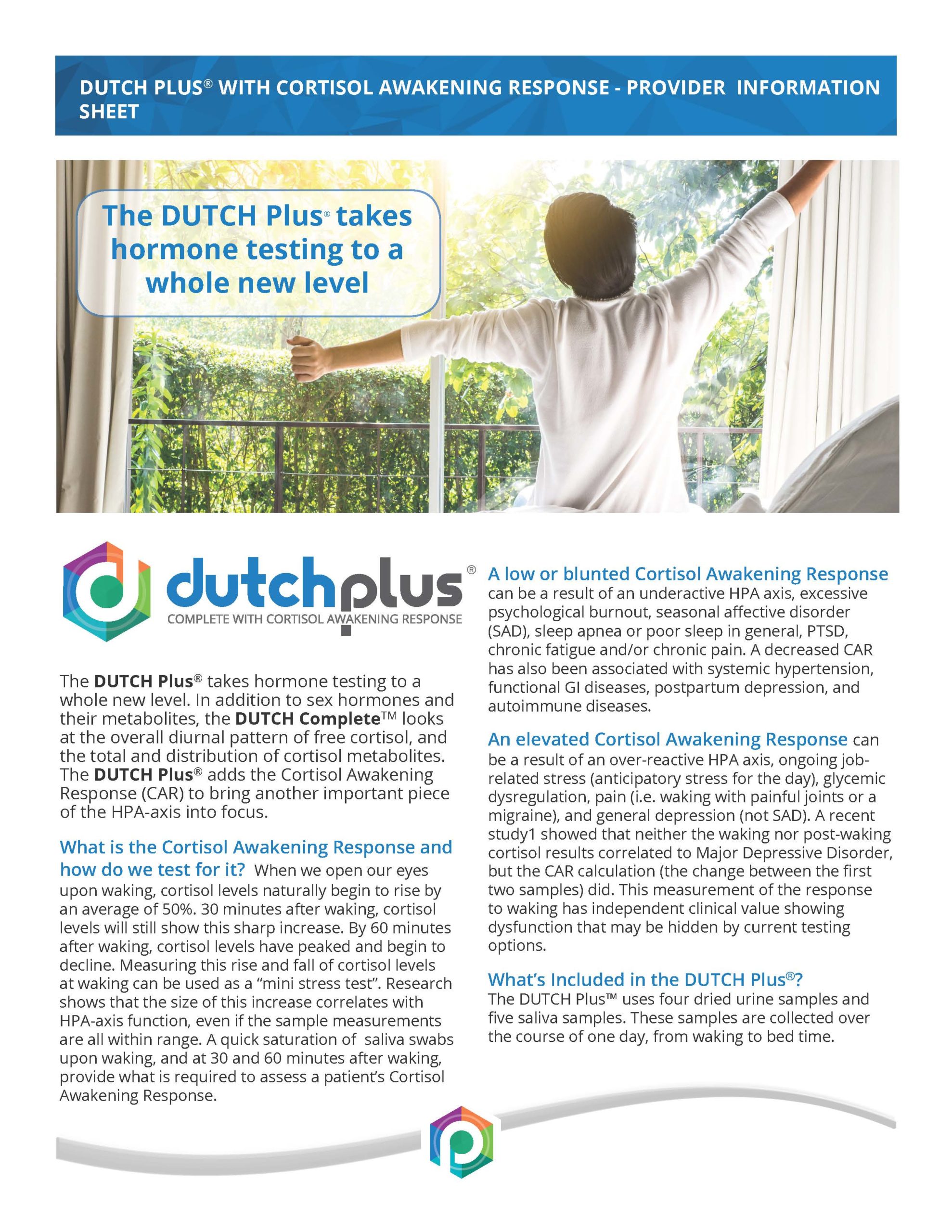DUTCH Plus® Provider Information Sheet - DUTCH Test